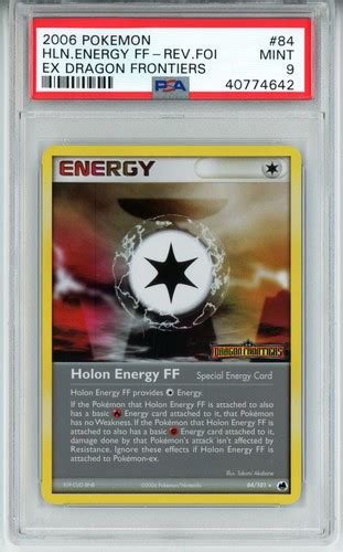2006 Pokemon Ex Dragon Frontiers Holon Energy 84 RÉversÉ Psa 9 Mint