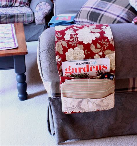 Red Armchair Caddy Recliner Arm Organizer Accessories Remote Control