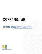 Lab3 Note Pdf CS EE 120A LAB TA Lebo Wang Lwang057 Ucr Edu Lab3
