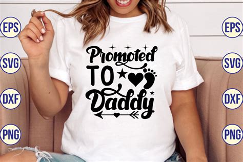 Promoted To Daddy Svg Designs Graphic By Trendy Svg Gallery · Creative