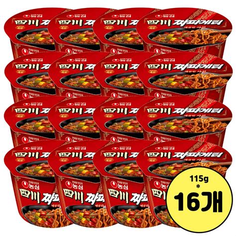 농심 사천짜파게티 큰사발 115g 16개 티몬