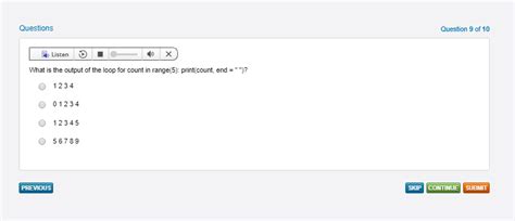 Solved Questions Question 8 Of 10 A For Loop Is Convenient