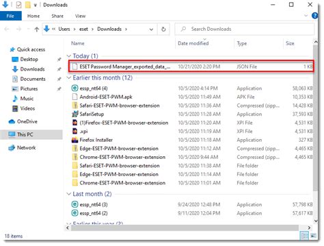 Kb7586 Export Your Passwords And Other Data From Eset Password Manager