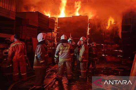 Gudang Triplek Di Duren Sawit Ludes Terbakar ANTARA News