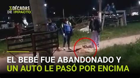 Un bebé es abandonado en una bolsa perros lo arrastraron hasta la