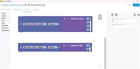 codeblocks set parameter minimums maximums and increments autodesk
