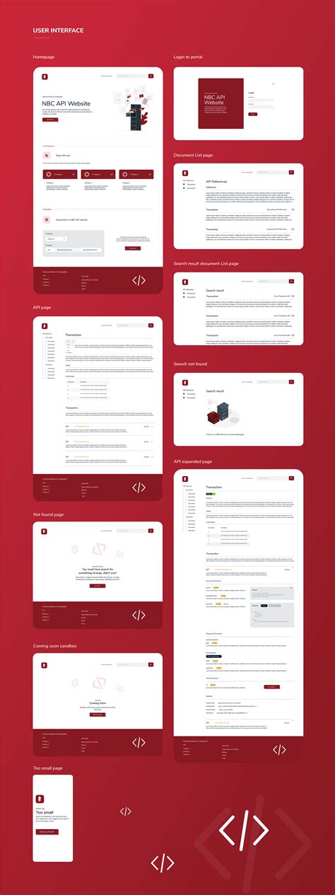 Open Banking Web API Documentation UI UX On Behance