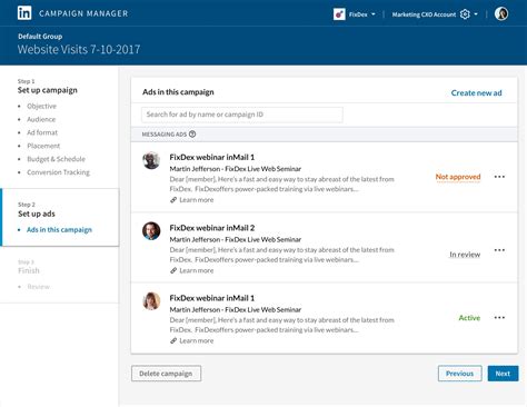 Message Ads Linkedin Marketing Solutions