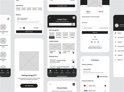 Mobile App Wireframes Designs Themes Templates And Downloadable