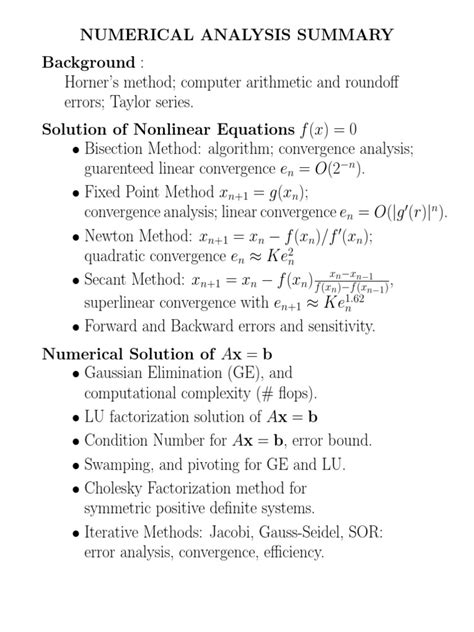 numerical analysis methods pdf numerical analysis mathematical