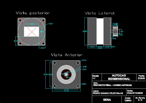 Motor Step By Step Dwg Block For Autocad • Designs Cad