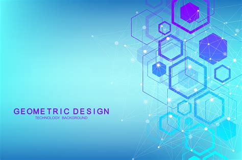 추상 의료 배경입니다 Dna 연구입니다 의학 과학 기술에 대 한 6 각형 구조 분자 및 통신 배경 벡터 일러스트입니다 Dna에 대한 스톡 벡터 아트 및 기타 이미지 Istock