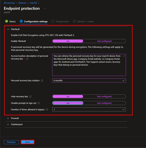 Activate Mac FileVault Using Intune Modern Device Management