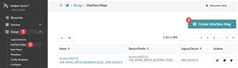 Create Interface Map Apstra 50 Juniper Networks