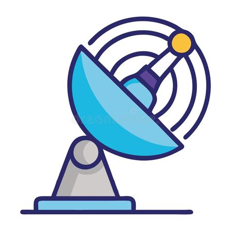 Satellite Dish Communication Icon Stock Illustration Illustration Of Cosmic Mission 359805285