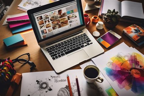 Premium Photo Webdesignerbrandingvisualidentity