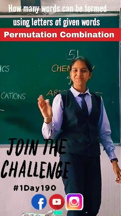 Permutation And Combinations Class 11 Jee Class 11 Maths Chapter 7 Shorts Youtubeshorts Jee