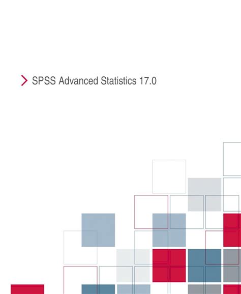 pdf spss advanced statistics 17 harvard university spss manuals