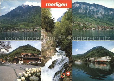 Merligen Thunersee Wasserfall Kat Merligen Nr Kt45699 Oldthing
