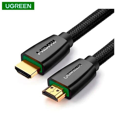 Cable Hdmi A Hdmi 20 Ugreen 4k Trenzado Nylon Alta Velocidad 3metros