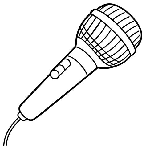 Microphone Cartoon Illustration Flat Style Artwork Concept 43017366
