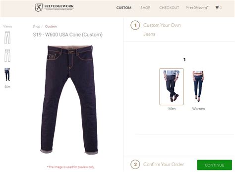 Design Your Own Custom Jeans Mass Customization