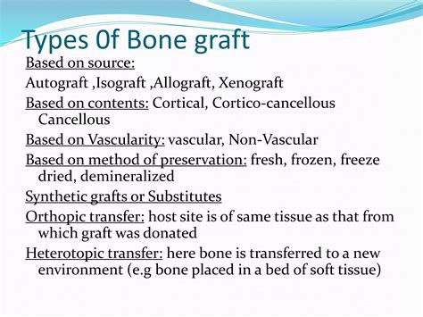 Bone Grafts And Substitutes Pptx