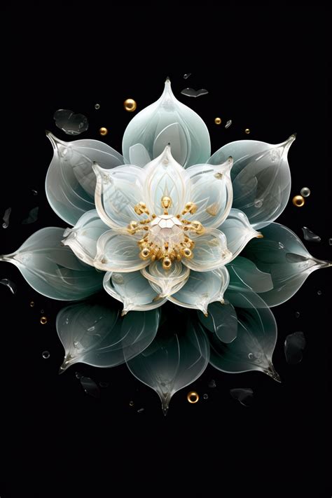 鲜花绽放花卉玉石材质高清图片下载 包图网