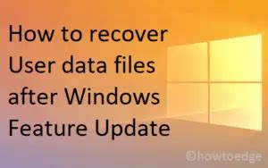 How To Recover Deleted User Profile In Windows Howtoedge