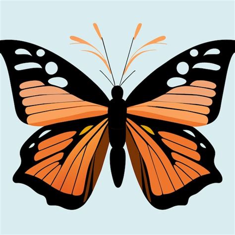 Premium Vector Vibrant Monarch Butterfly Wing Texture