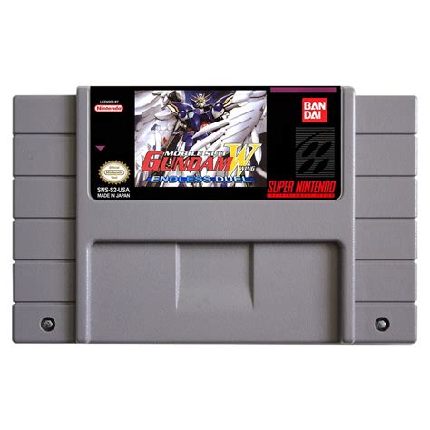 Super Nes Gundam Wing Endless Duel Am Game Cartridge For Snes 16 Bit