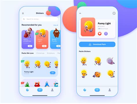 Sticker App UI By Chau On Dribbble