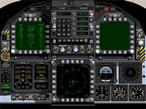 Cockpit F18 Super Hornet