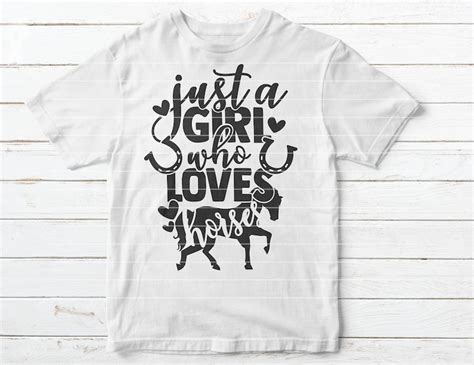 Just A Girl Who Loves Horses Svg Cut File Commercial Use Etsy