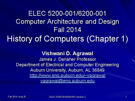 ELEC 5200 0016200 001 Computer Architecture And Design