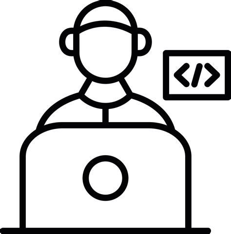 Programmer Vector Icon 14695388 Vector Art At Vecteezy