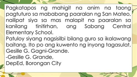 Q1 Filipino 4 PPT WEEK 8 Matatag Curriculum Pptx