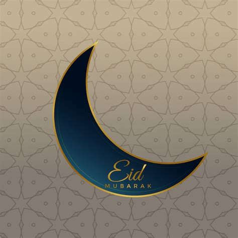 Premium Vector Eid Festival Moon Design On Islamic Background