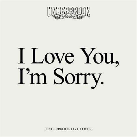 I Love You Im Sorry Live Cover Youtube Music