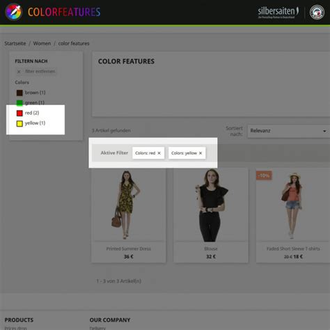 Color Features Eigenschaften Um Farben Erweitert Modul Prestashop Modul