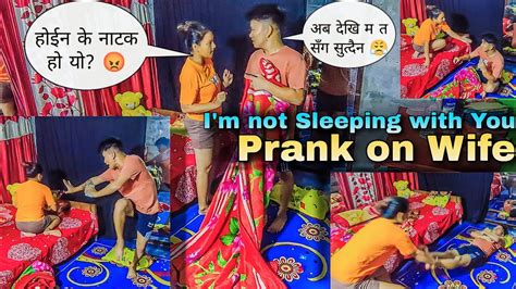 Im Not Sleeping With You Prank On Wife 😂 Extreme Reaction 🔥