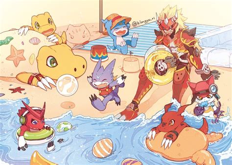Agumon Guilmon Veemon Agnimon Shoutmon And More Digimon And More Drawn By Kim Gyuri