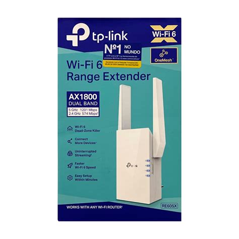 Repetidor Wi Fi 6 AX1800 RE605X Tp Link