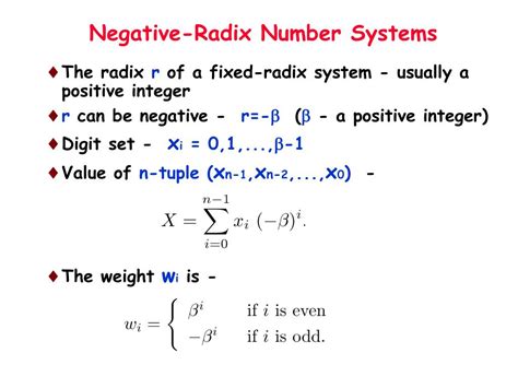 Ppt Unconventional Fixed Radix Number Systems Powerpoint Presentation