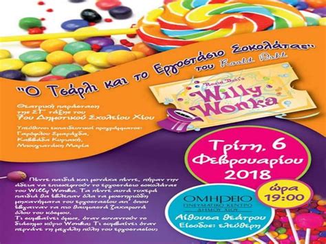 ΘΕΑΤΡΙΚΗ ΠΑΡΑΣΤΑΣΗ ΤΩΝ ΜΑΘΗΤΩΝ ΤΗΣ ΣΤ΄ΤΑΞΗΣ Ο ΤΣΑΡΛΙ ΚΑΙ ΤΟ ΕΡΓΟΣΤΑΣΙΟ ΣΟΚΟΛΑΤΑΣ ΣΤΑ ΠΛΑΙΣΙΑ