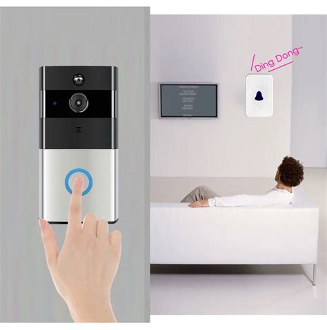 Умный видео дверной звонок Tuya 1080p Wifi видеодомофон Smartlife App дистанционное управление