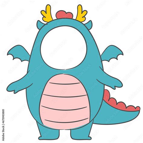 Image Vectorielle Stock 용 캐릭터 얼굴 합성용 일러스트 Adobe Stock