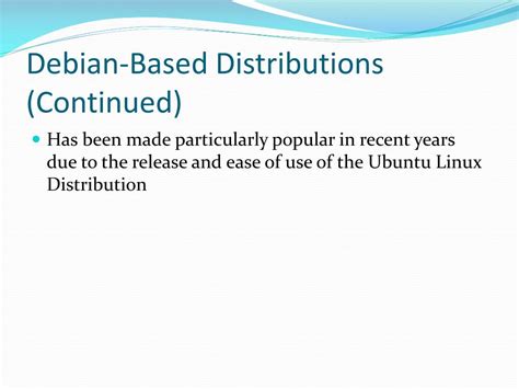 Ppt Debian Based Distributions Powerpoint Presentation Free