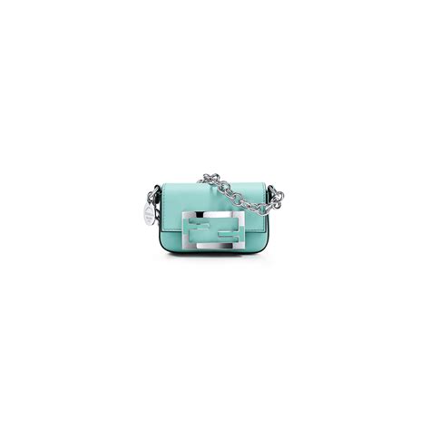 Fendi X Tiffany A Sterling Silver Baguette Bag And A Collection Of Tiffany Blue Baguette Bags