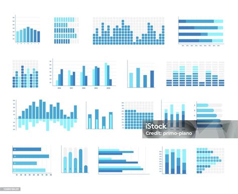 แผนภูมิธุรกิจฮิสโตแกรมแยกชุดบนพื้นหลังสีขาว ภาพประกอบสต็อก ดาวน์โหลดรูปภาพตอนนี้ กราฟ กอง
